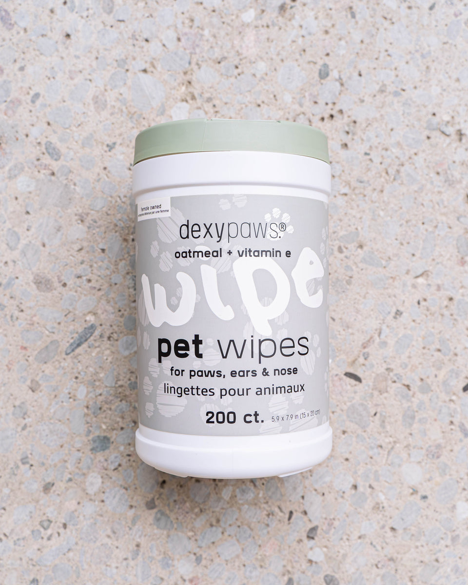 Pet Cleansing Wipes in Canister - Oatmeal & Vitamin E – dexypaws